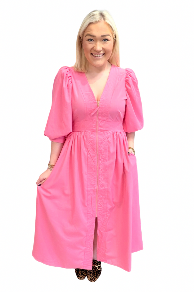 Stacey Dress Puff Sleeve (4 Colors) – The Style Palette Boutique
